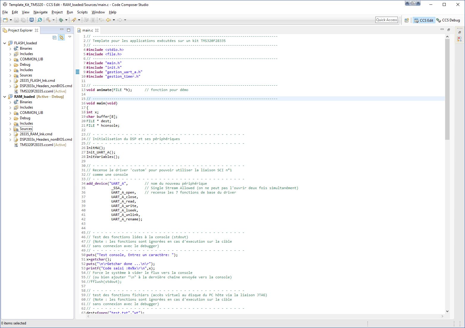 Mise en route du 'TMS320F28335 Experimenter Kit' - Conception Electronique